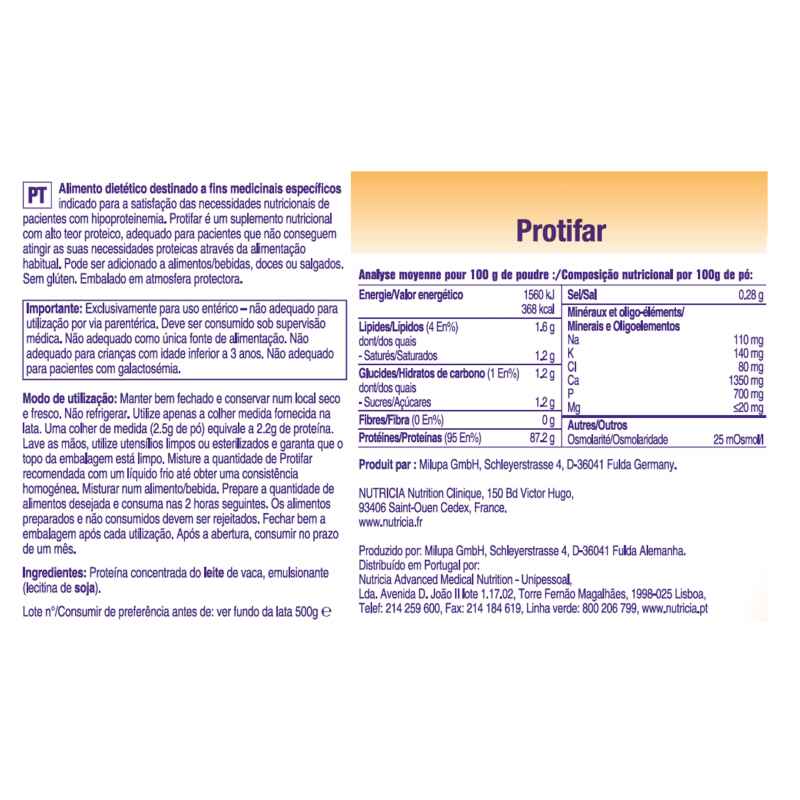 Protifar Plus Pó 500g