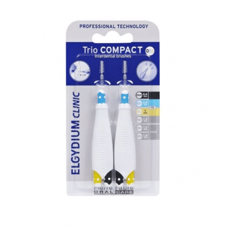 Elgydium Clinic Trio Compact Escovilhão Interdentário Espaços Muito ...