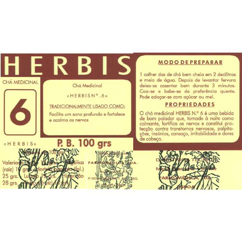 Herbis Chá N6 100g